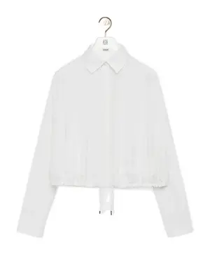 Loewe Long Sleeve Shirt With Drawstring Hem