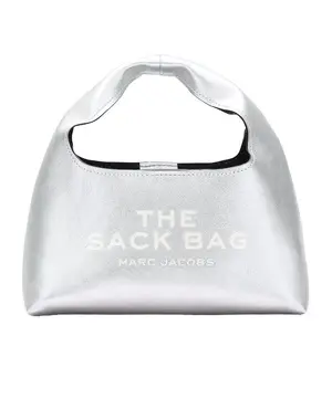 Marc Jacobs Metallic Mini Sack Bag - White