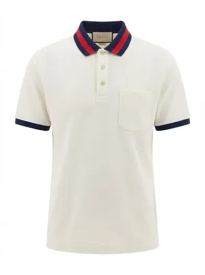 Gucci Stretch Piquet Polo Shirt - Black