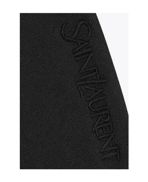 Saint Laurent Cropped Crewneck Sweatshirt
