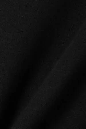 Saint Laurent Cropped Crewneck Sweatshirt - Black