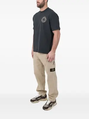 Stone Island Logo Printed Crewneck T-shirt