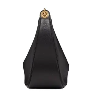 Valentino Garavani Vlogo Moon Zip-up Small Hobo Bag - Black