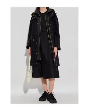 Moncler Zip-up Drawstring Jacket With Detachable Quilted Vest
