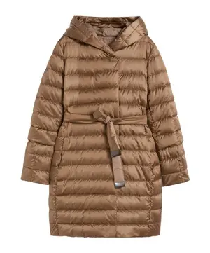 Max Mara Novef Quilted Down Coat - Brown