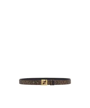 Fendi Reversible Ff Squared Belt - Black/brown