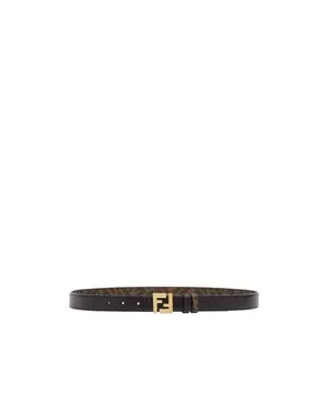 Fendi Reversible Ff Squared Belt - Black/brown