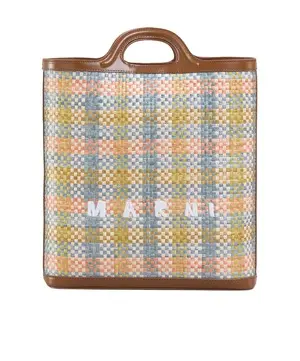 Marni Tropicalia Checked Tote Bag