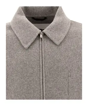JIL SANDER Relaxed Fit Zip-up Jacket - Grey