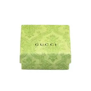 Gucci Sterling Silver Oval Necklace With Gg Motif