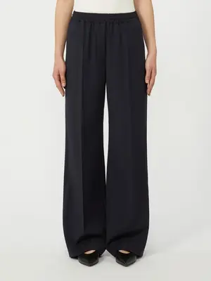 Max Mara Mallo Wool Trousers - Blue