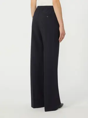Max Mara Mallo Wool Trousers - Blue