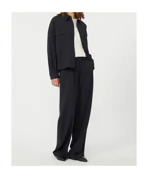 Max Mara Mallo Wool Trousers - Blue