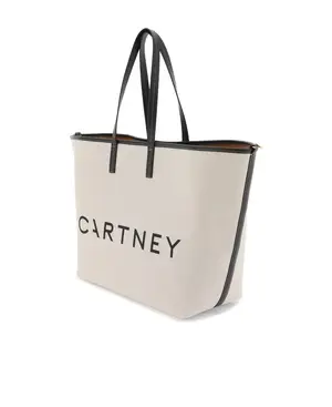 Stella McCartney Logo Printed Tote Bag - White