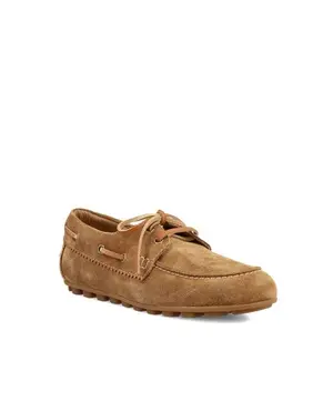 Hogan Round Toe Lace-up Boat Shoes