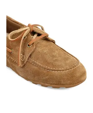 Hogan Round Toe Lace-up Boat Shoes