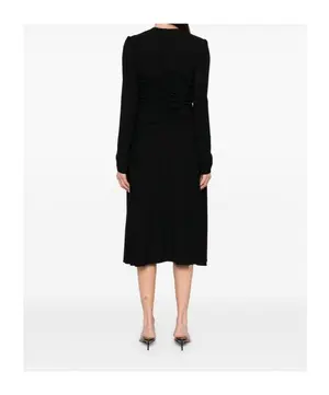 N.21 Long Sleeved V-neck Dress With Pendant Detail
