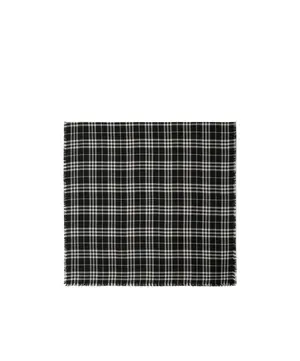 Burberry Checkered Cashmere-blend Scarf Black