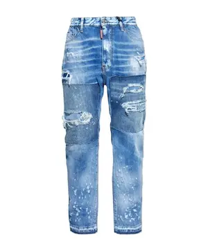 Dsquared2 Distressed Straight-leg Jeans