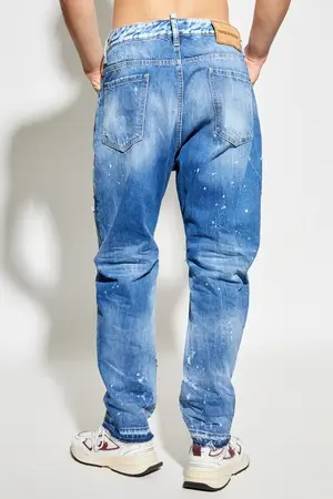 Dsquared2 Distressed Straight-leg Jeans