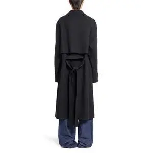Gucci Collared Button-up Coat - Black