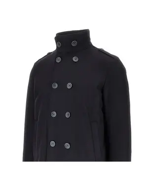 Herno Double-breasted Coat - Black