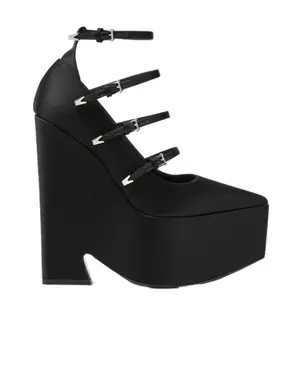 Versace Tempest Strappy Platform Pointed Toe Pumps