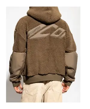 Dsquared2 Half-zip Fleece Hoodie - Brown