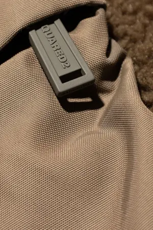 Dsquared2 Half-zip Fleece Hoodie - Brown