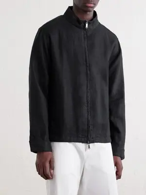 Onia Linen Zip-up Jacket