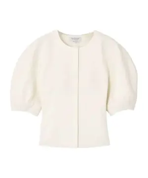 Gabriela Hearst Waverly Crew Neck Top - Ivory