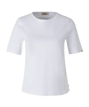 Herno Short-sleeve Crewneck T-shirt With Side Snap Detailing - White