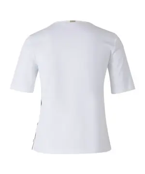 Herno Short-sleeve Crewneck T-shirt With Side Snap Detailing - White