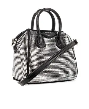 Givenchy Antigona Embellished Mini Top Handle Bag - Black
