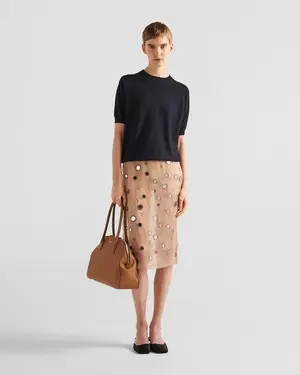 Prada Large Zipped Tote Bag