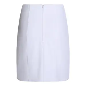 Elisabetta Franchi High-waisted Mini Skirt With Gold Logo Plaque