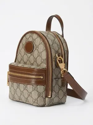 Gucci Interlocking G Canvas Backpack - Multicolor