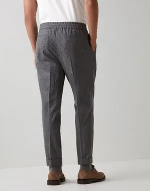 Brunello Cucinelli Pleated Drawstring Trousers - Gray