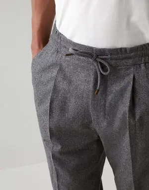 Brunello Cucinelli Pleated Drawstring Trousers - Gray