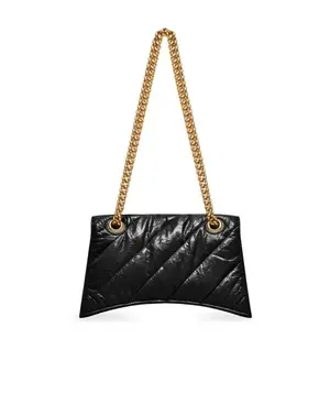Balenciaga Crush Small Shoulder Bag - Black