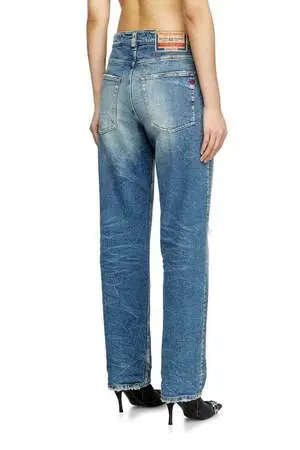 DIESEL® 1988 D-ark Distressed Jeans - Medium Blue