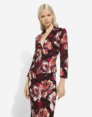 Dolce & Gabbana Floral Print Single-breasted Blazer