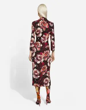 Dolce & Gabbana Floral Print Single-breasted Blazer