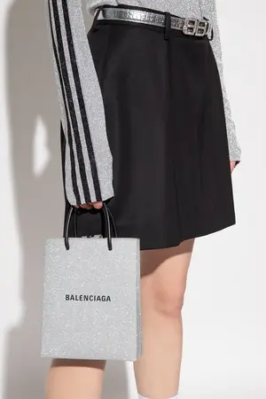 Balenciaga Blondie Glitter-embellished Shoulder Bag