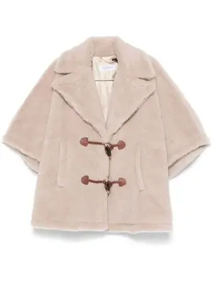 Max Mara Collared Toggle-fastening Coat - Nude