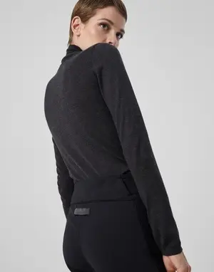 Brunello Cucinelli Padded Flare Pants With Beaded Embellishments