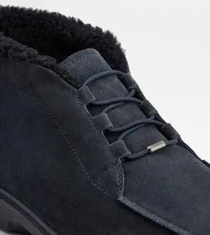 TOD'S Suede Shearling Lined Desert Boots