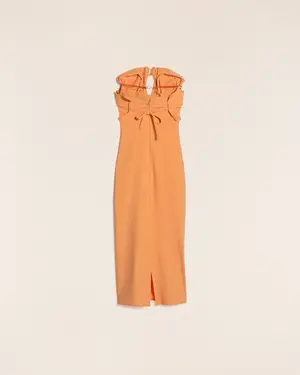 Jacquemus Lace Detail Strapless Midi Dress