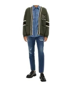 Dolce & Gabbana Dolce Gabbana Curved Hem Denim Shirt