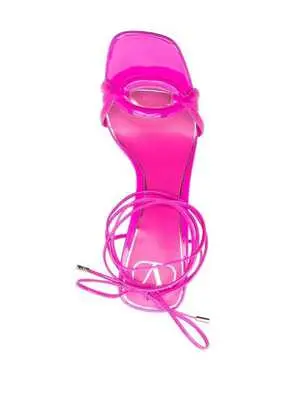 Valentino Garavani Square Toe Ankle Strap Sandals